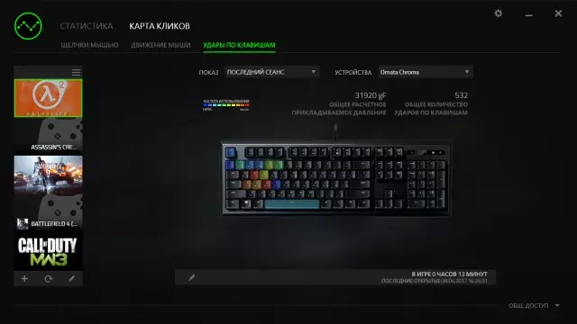 Méarchláir Mheicniúil Razer Ornata Chroma 9730_29